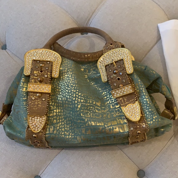 Charm And Luck | Bags | Charm And Luck Scottsdale Turquoise And Gold ...